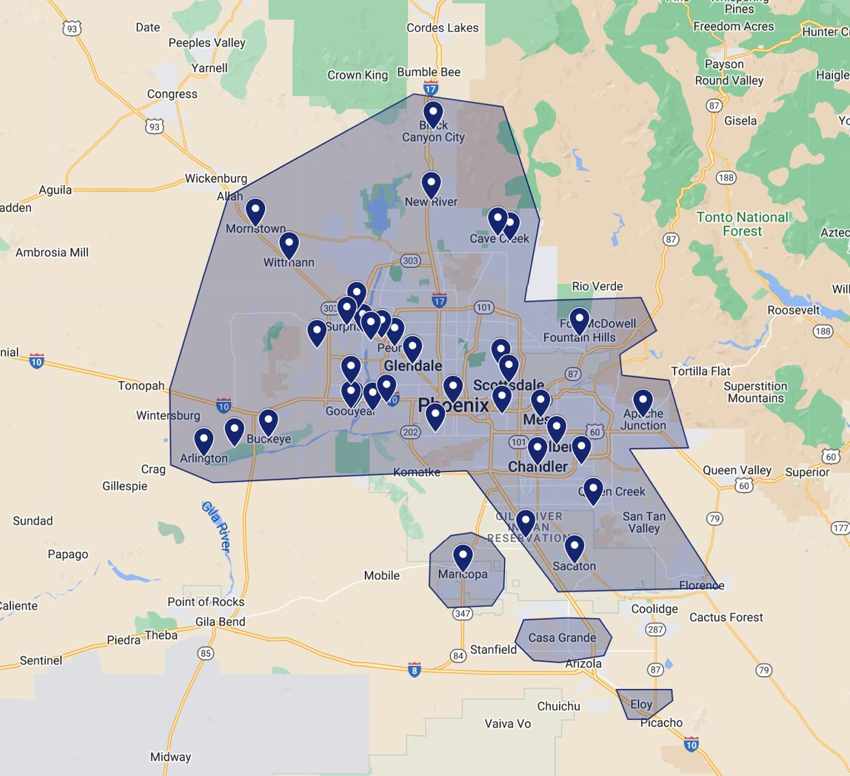Service Areas | CDL Mechanical